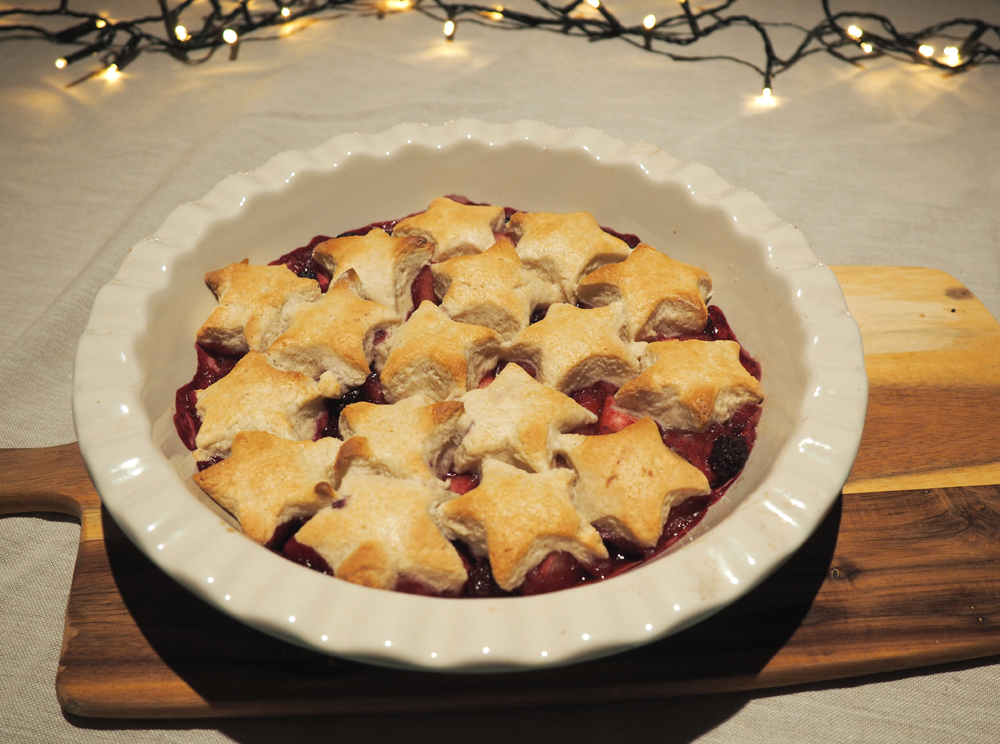 Apple & Blackberry Christmas Cobbler – English Rose from Manchester's Blog